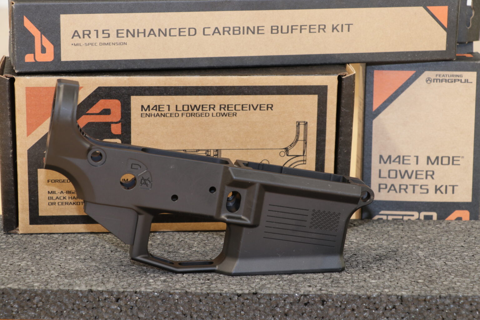 Aero Precision M4E1 FREEDOM Complete Lower Kit MOE LPK Enhanced Buffer - Snake River Rifleworks